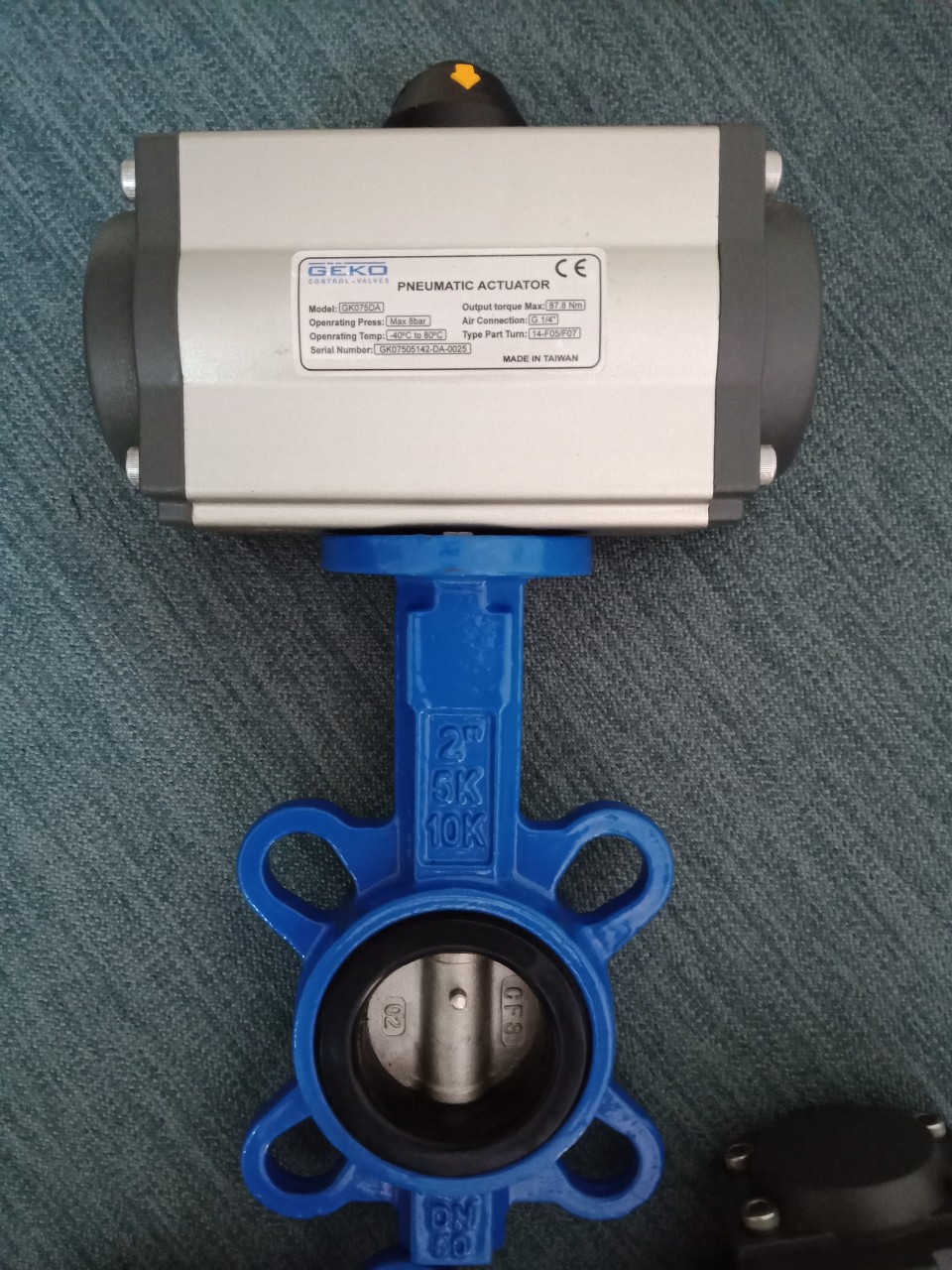 Van bướm điều khiển bằng khí nén DN15 DN25 DN1000